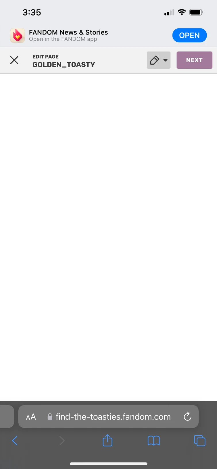 Why is the find the toasties wiki like this | Fandom