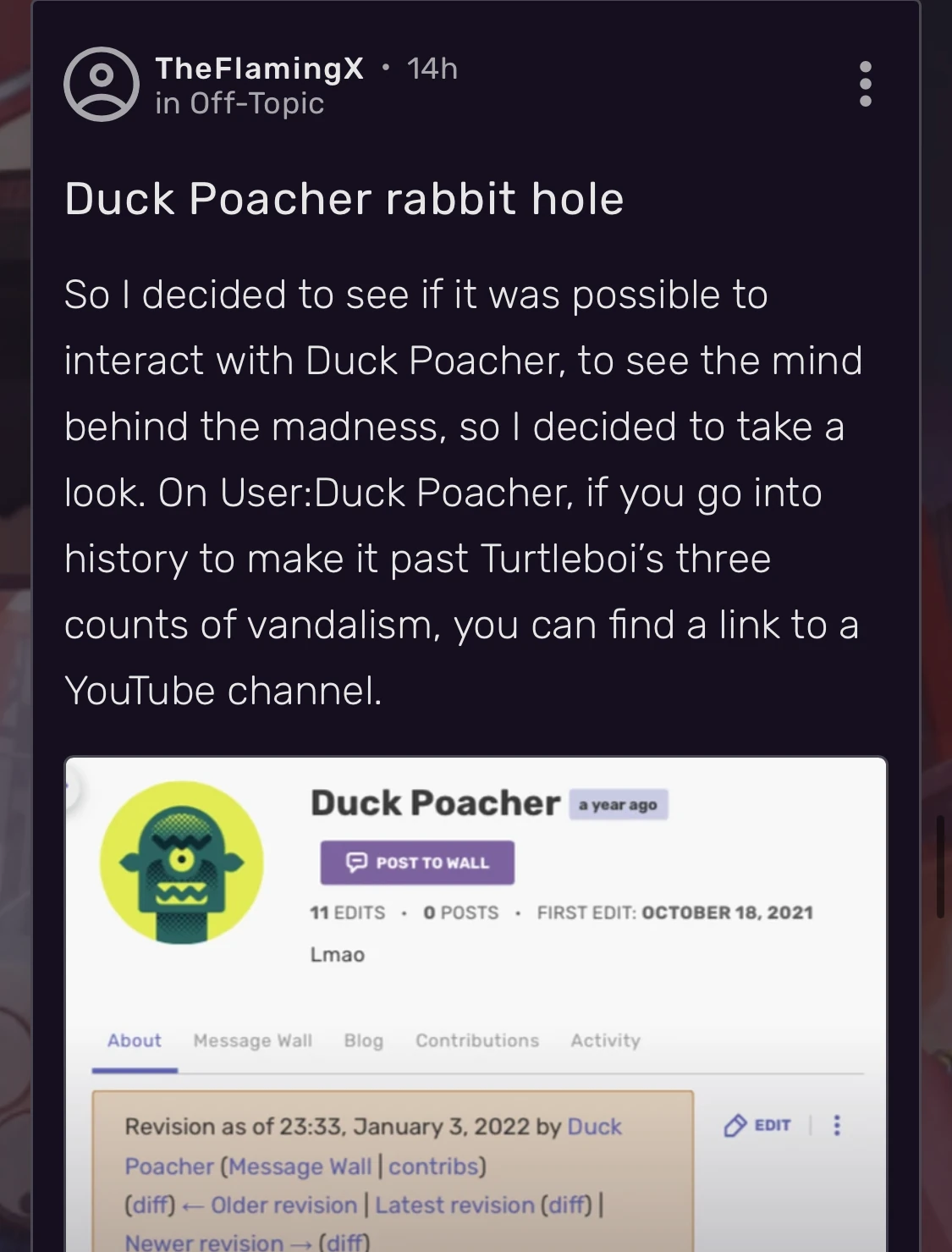 Hey it’s duck poacher | Fandom