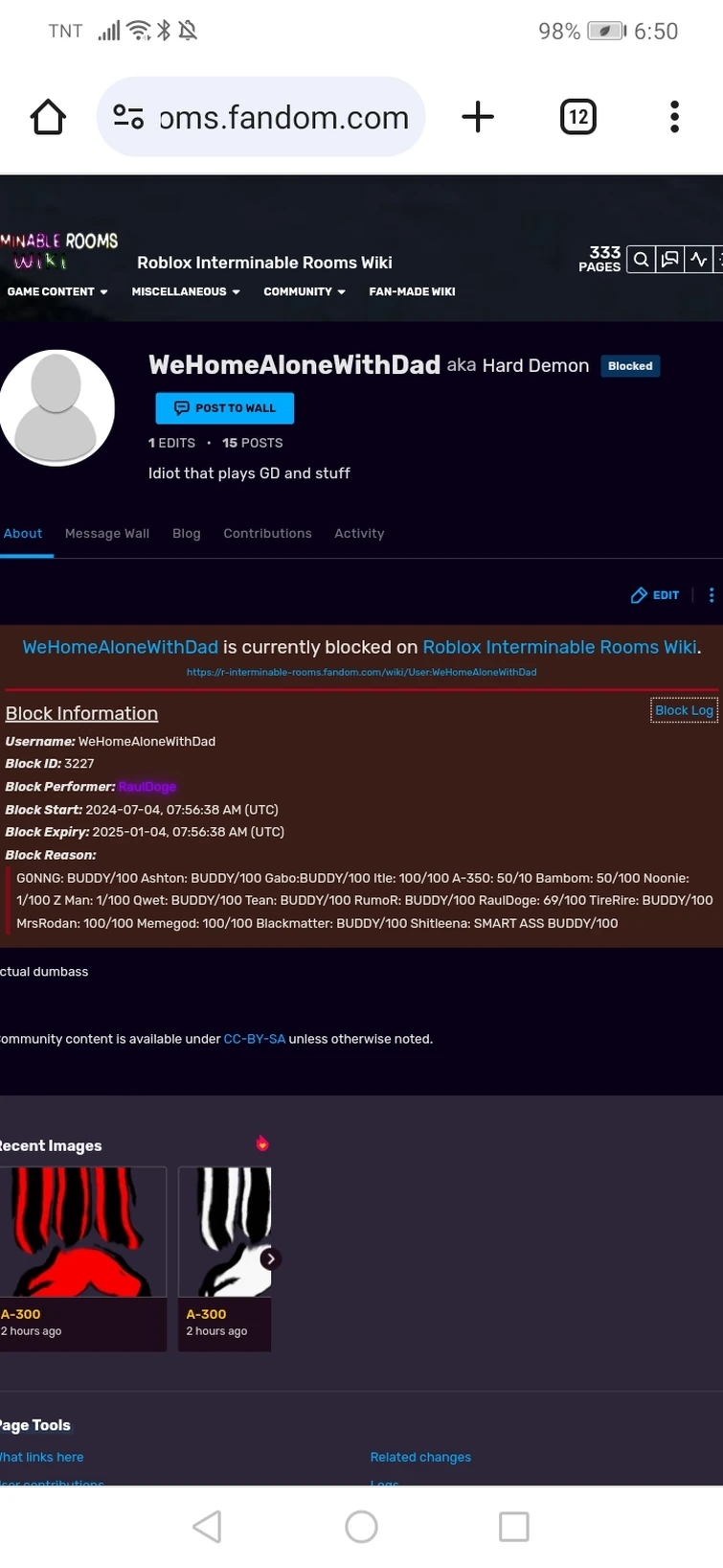 WHAT IS DAT BLOK REASON | Fandom