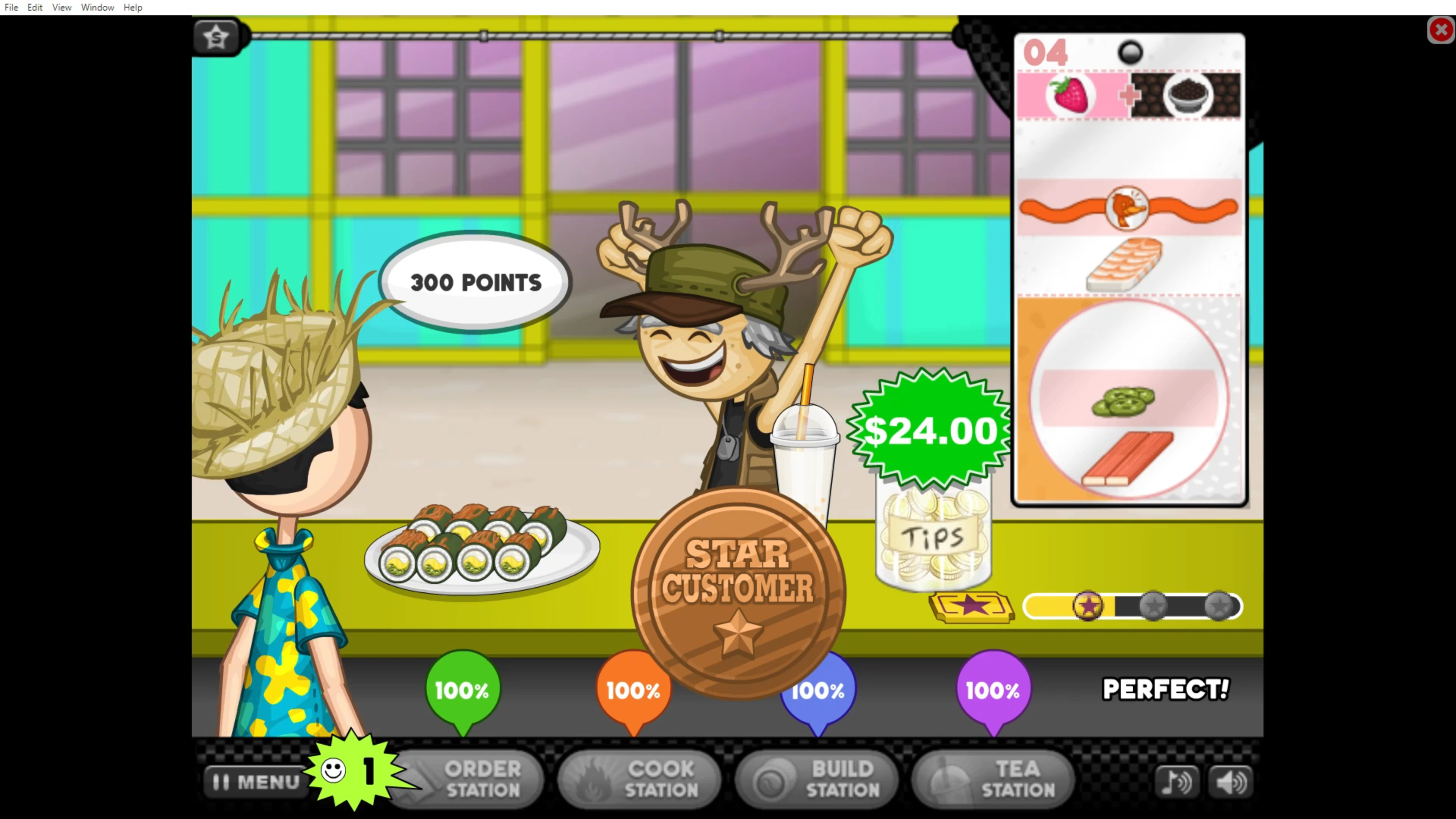 Giving Chester a 100% Perfect Score in Papa's Sushiria :) | Fandom