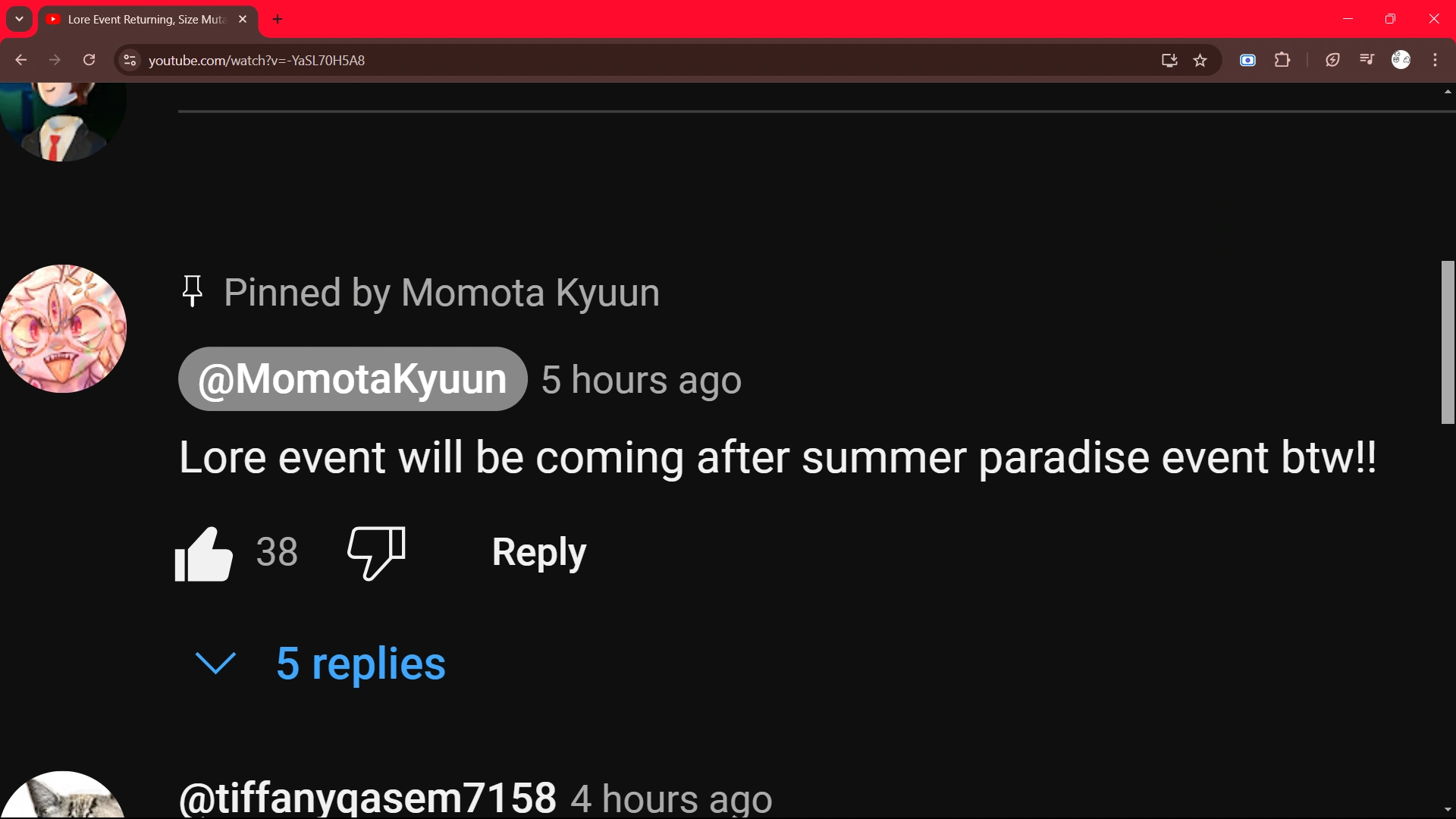 Lore event arrival, in case people havent heard yet | Fandom