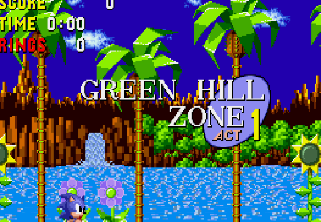 playing the original sonic the hedgehog game: | Fandom