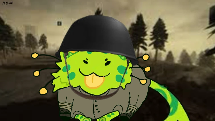 I spent like 6 hours on this stupid green cat in a soldier uniform😭 ...
