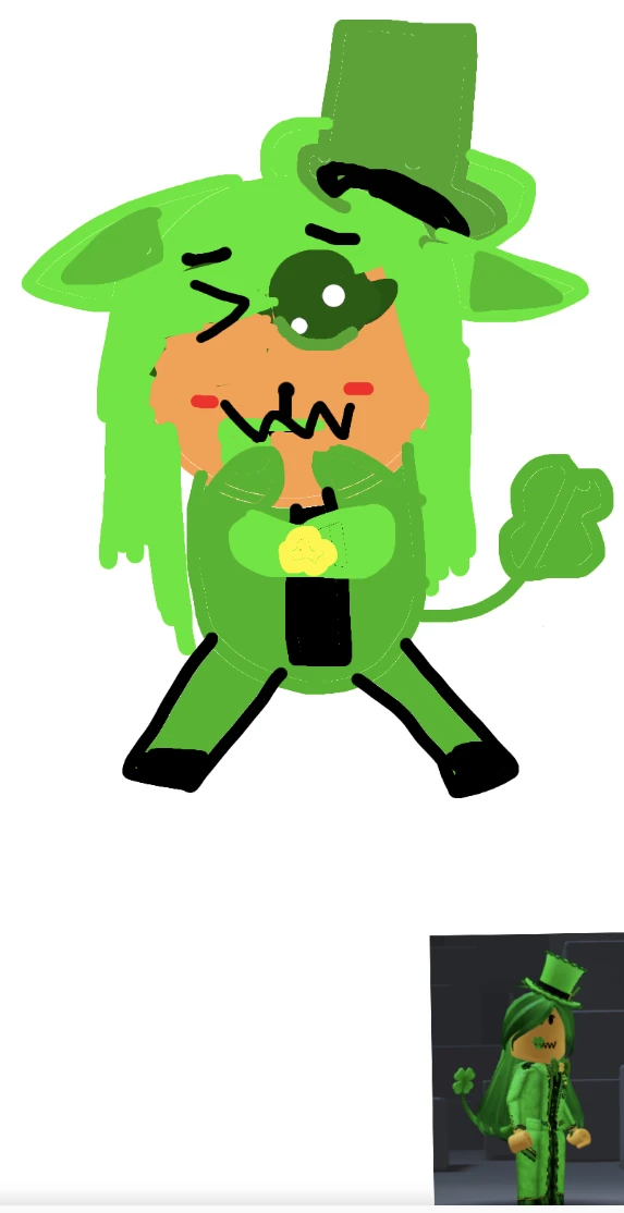 Yep another drawing of my Roblox avatar, people might say it looks like ...