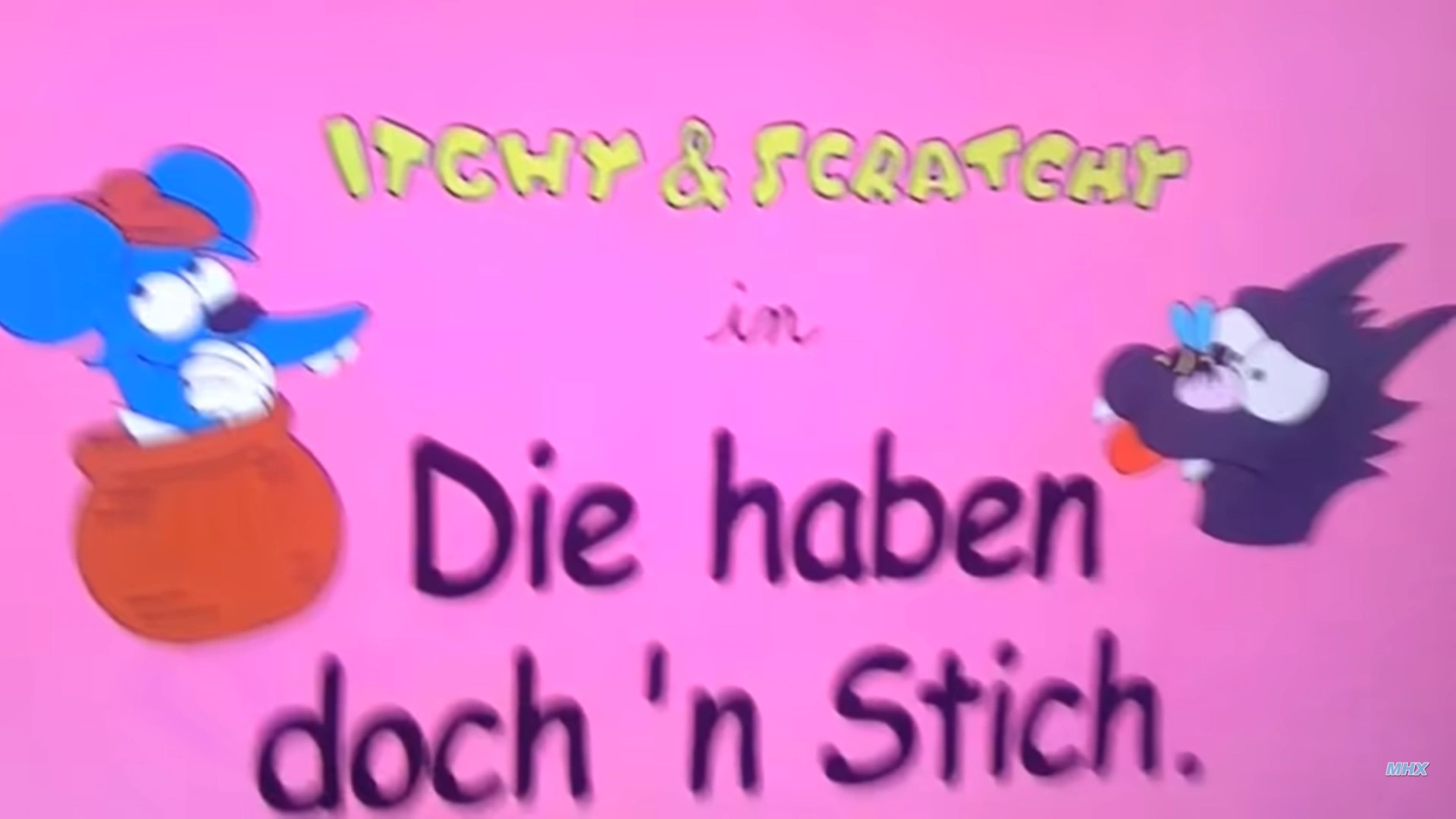 Unusual Itchy & Scratchy title card in a different language | Fandom