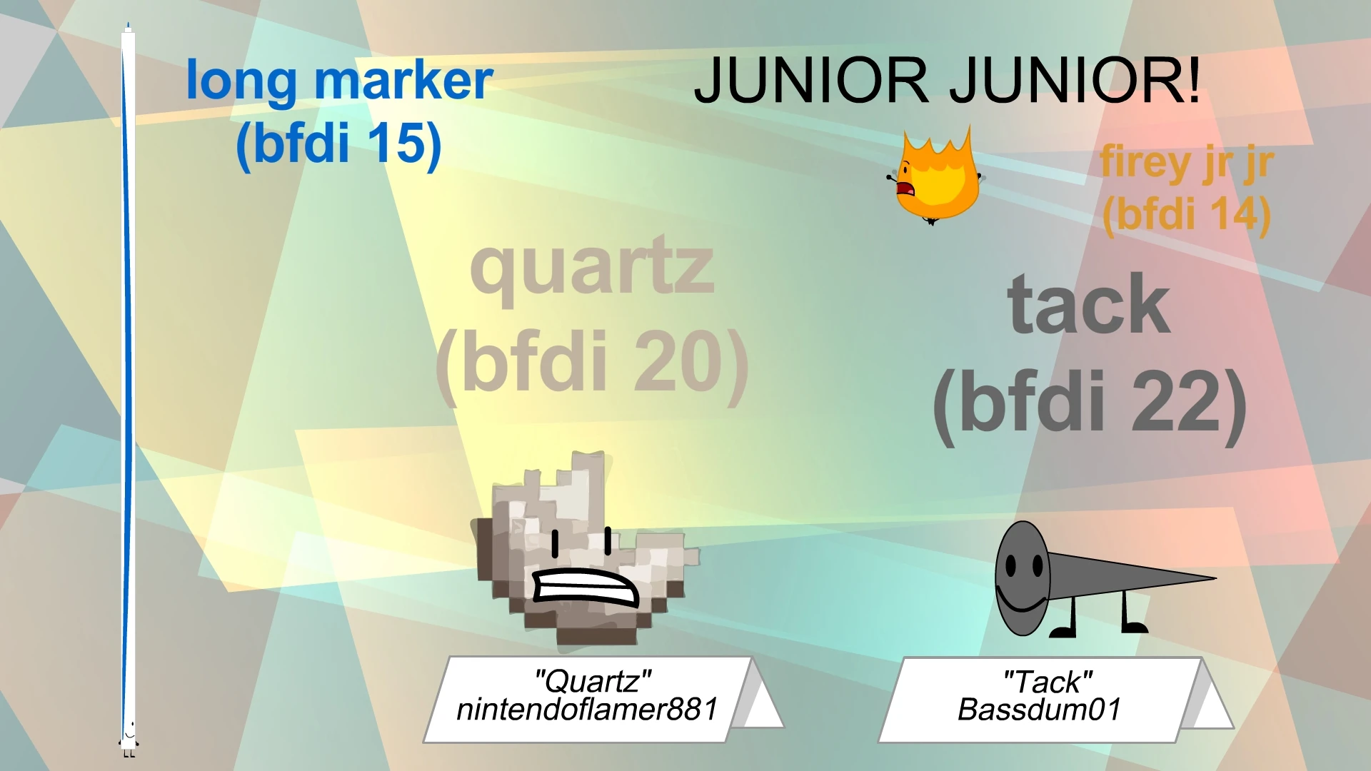 if some of the bfdi replica contestants were recommended in season 1 🤯 ...