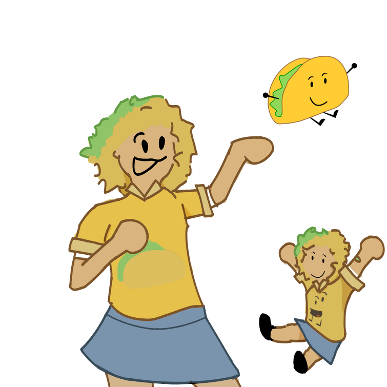 Drew a BFDI 15 Taco humanisation/gijinka for Briccy!!! | Fandom
