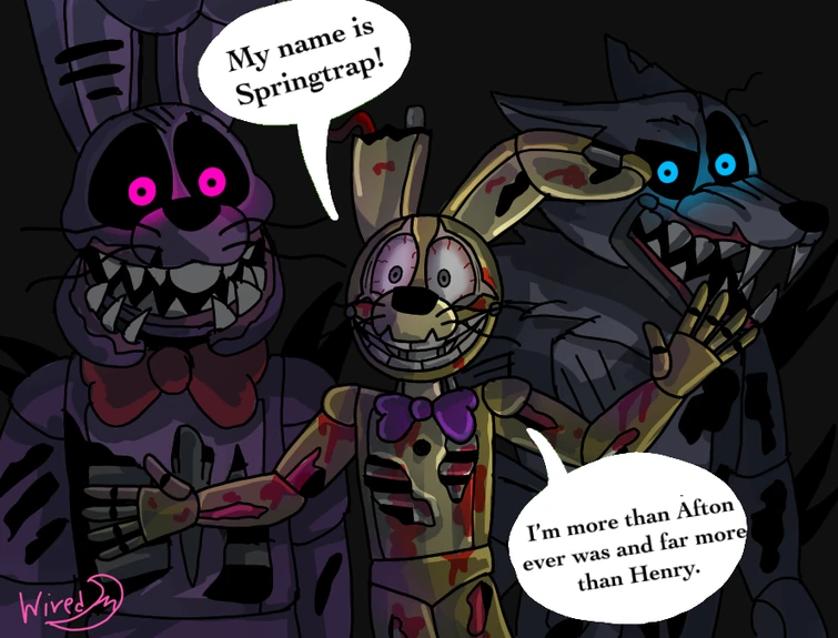 “My name is Springtrap!” TTO redraw | Fandom