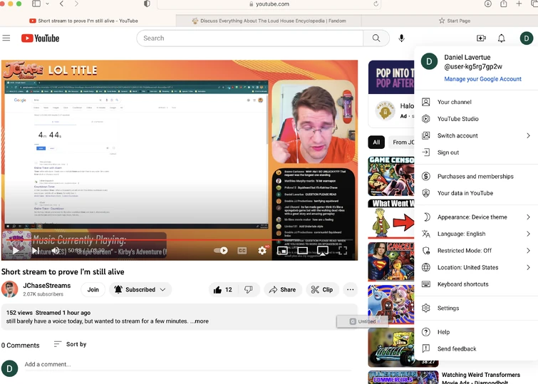 I Was On A Youtube Live Stream | Fandom