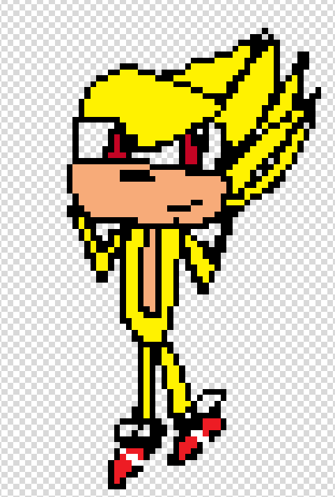 Supersonic Pixel Art Super Sonic Sonic The Hedgehog By ScarletDemi