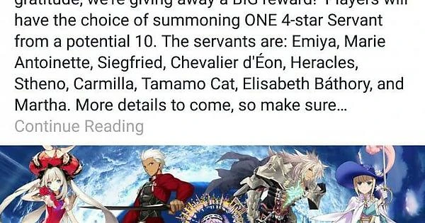 FGO ENG INFO UPDATE | Fandom