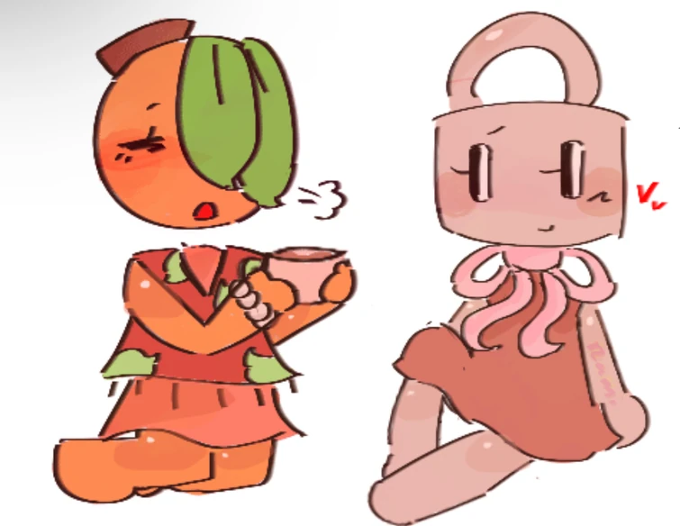 Throws art of my twin Cherry OC or is it OCs?? | Fandom