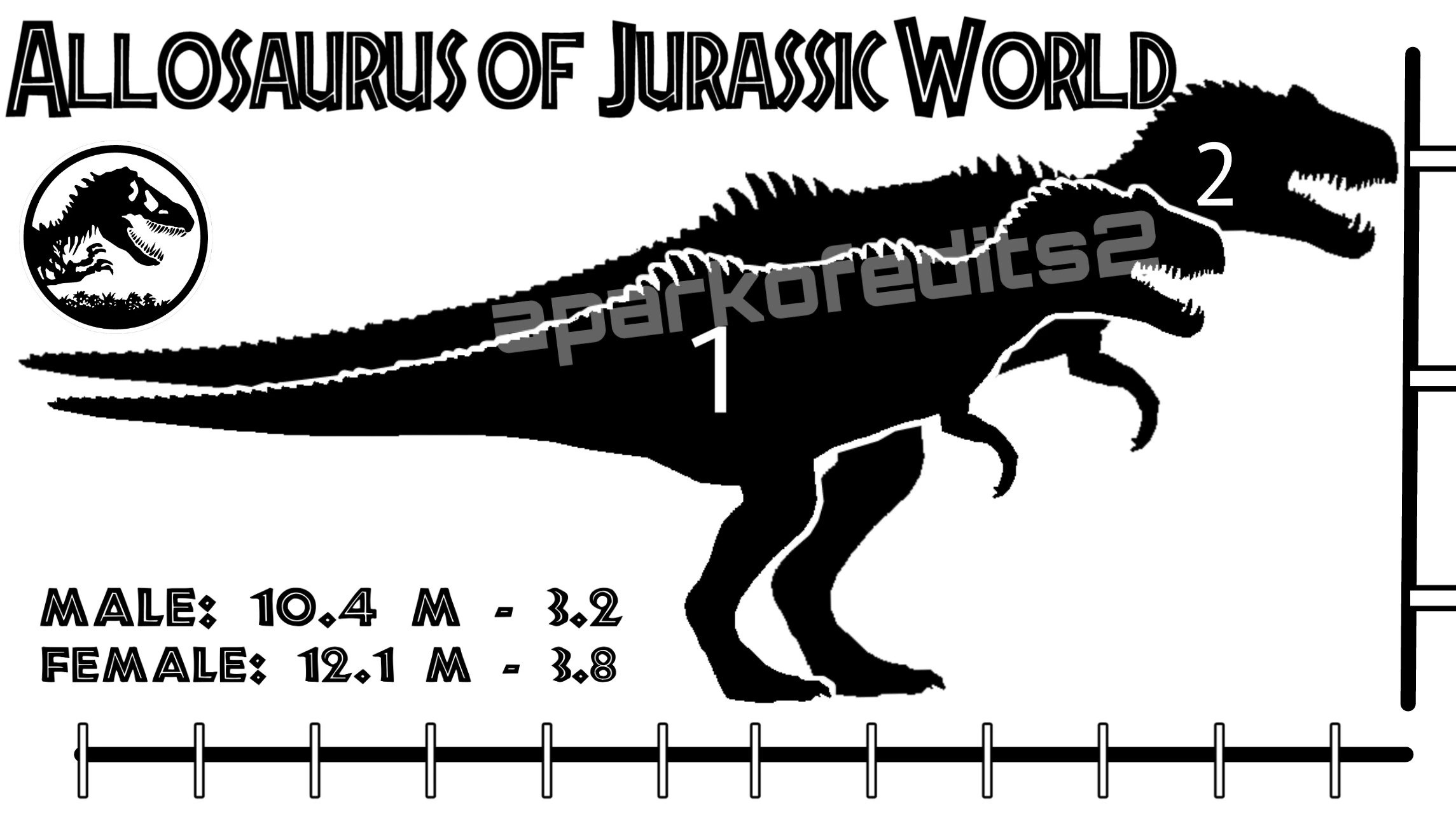 Allosaurus FK-BABR Chart. | Fandom
