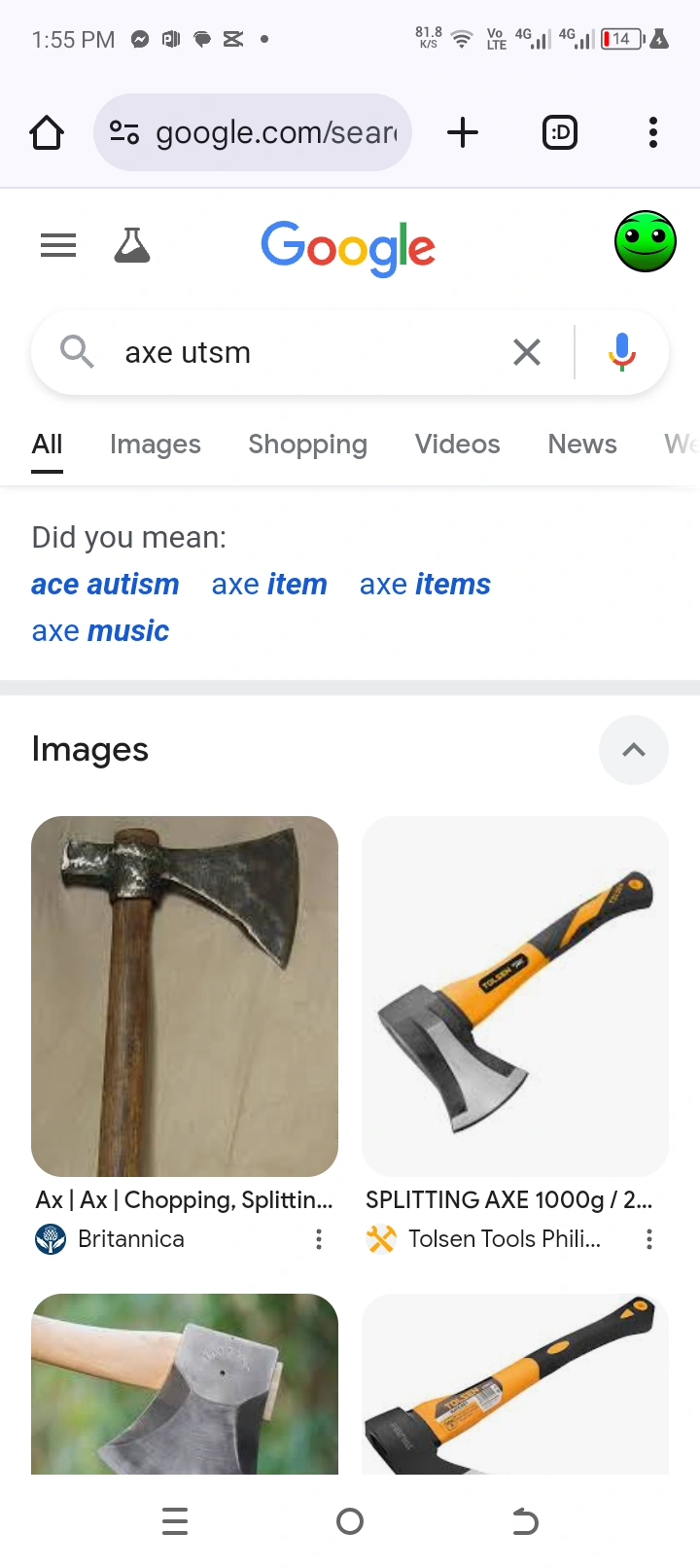 WHAT THE HELL I SEARCHED AXE UTSM ON GOOGLE I THOUGHT DOM STUDIOS TSM ...