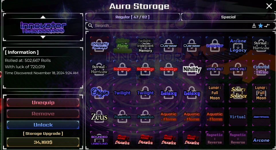 My sol's rng inventory (As of 11/18/2024) (Eon 1) | Fandom