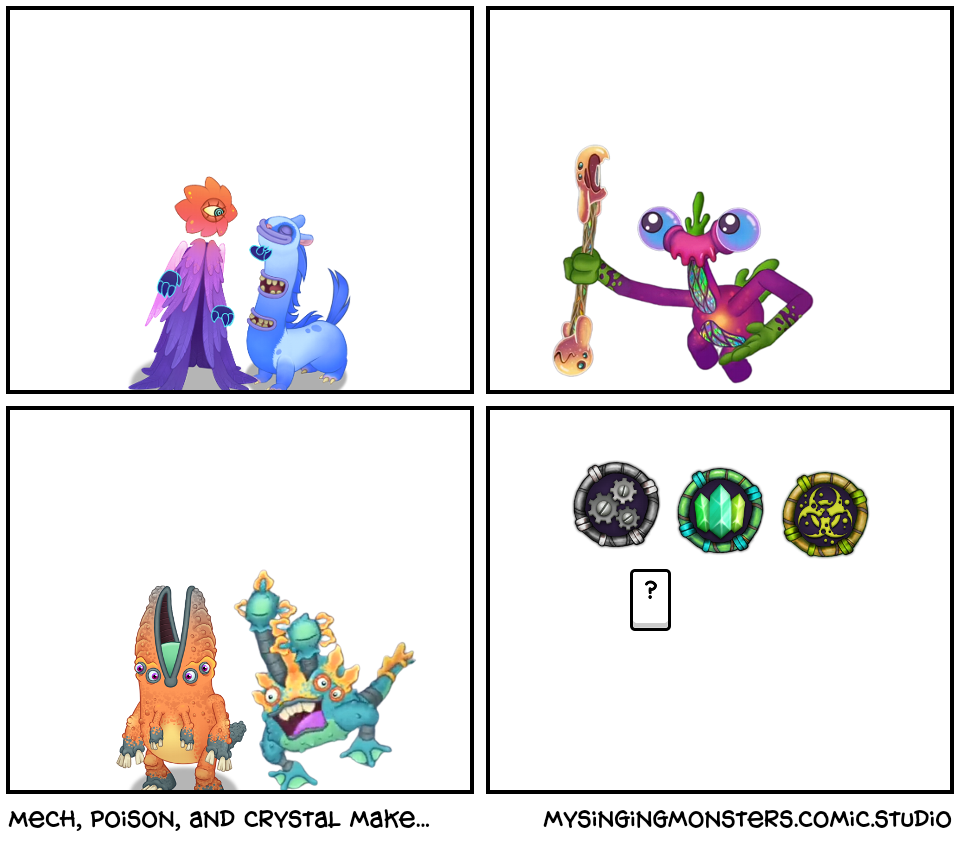 Put your design of a monster with them elements in the comments for ...