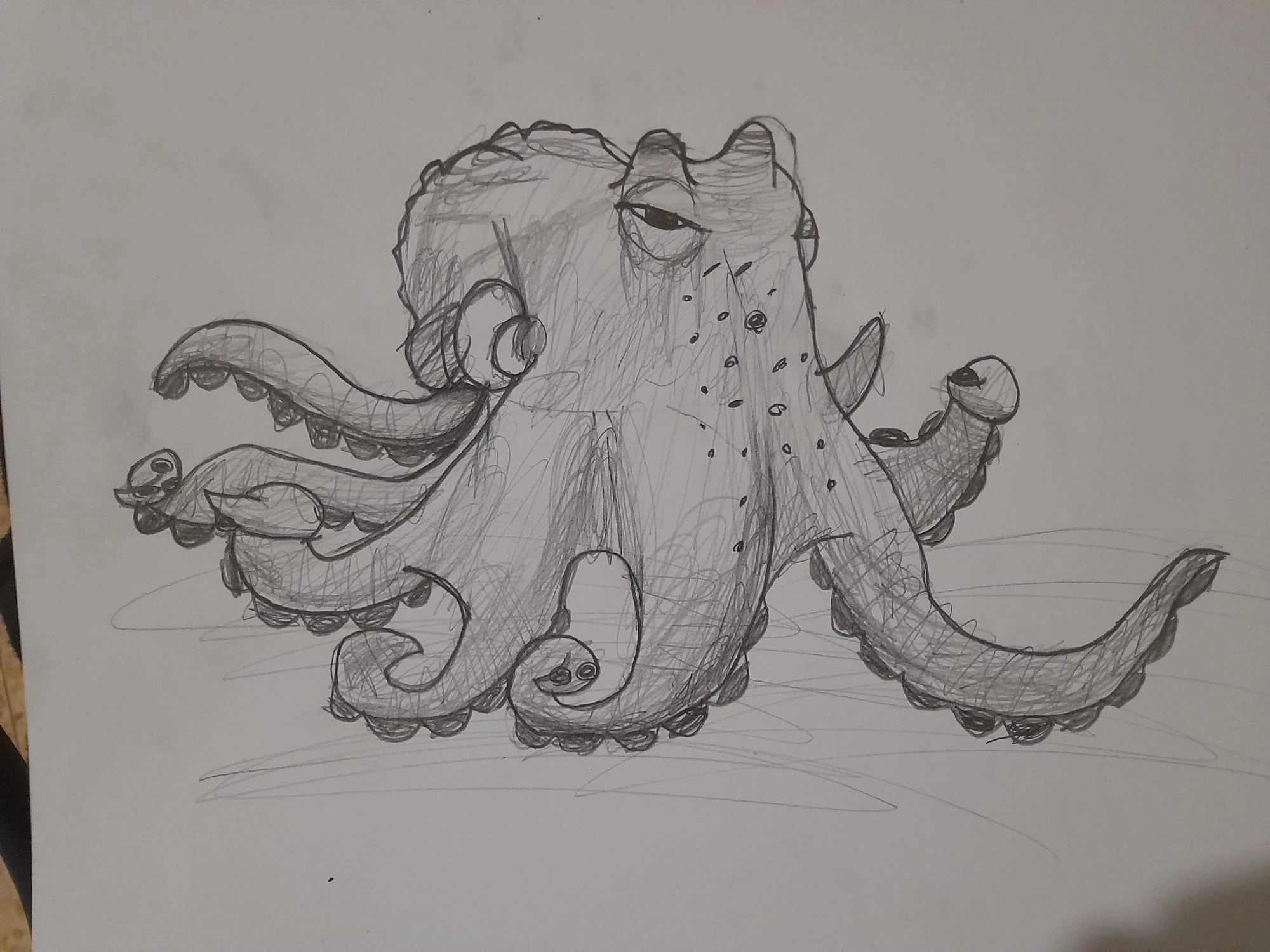 My sketch of an octopus | Fandom