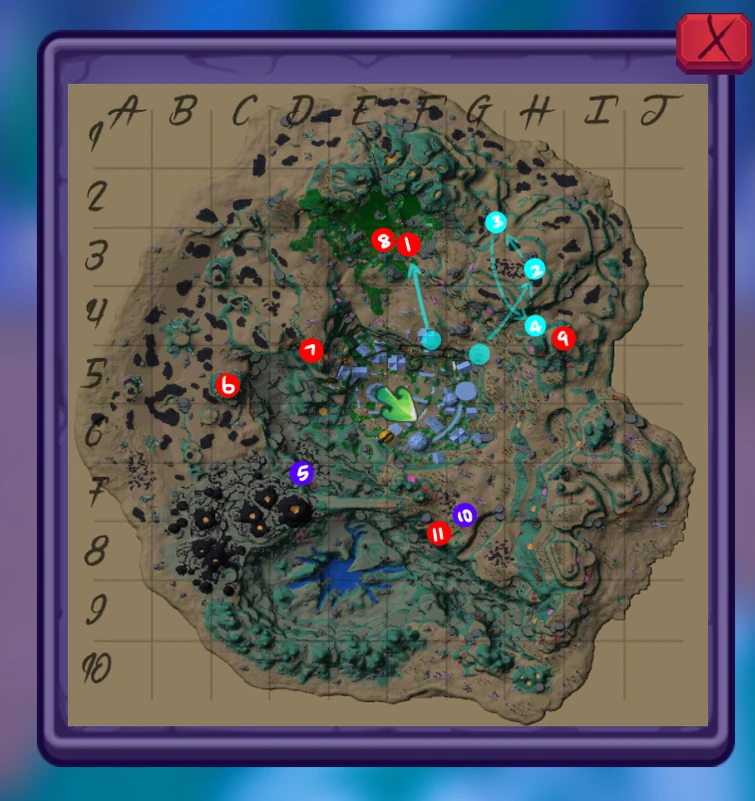 Chest location for all worlds on the mini map! | Fandom