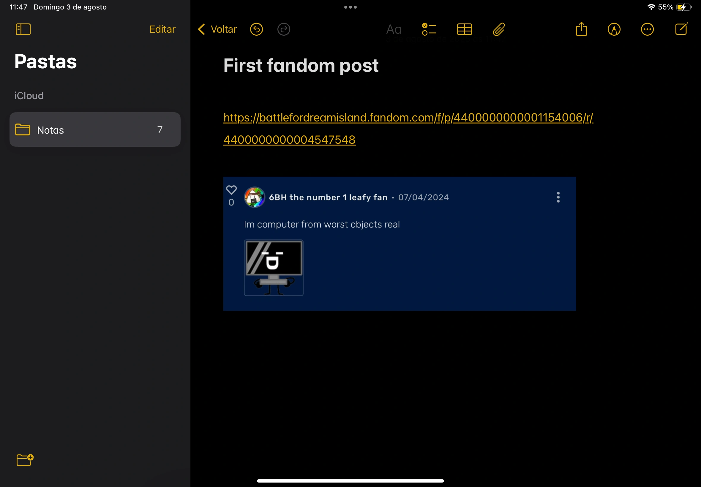 The first fandom post | Fandom