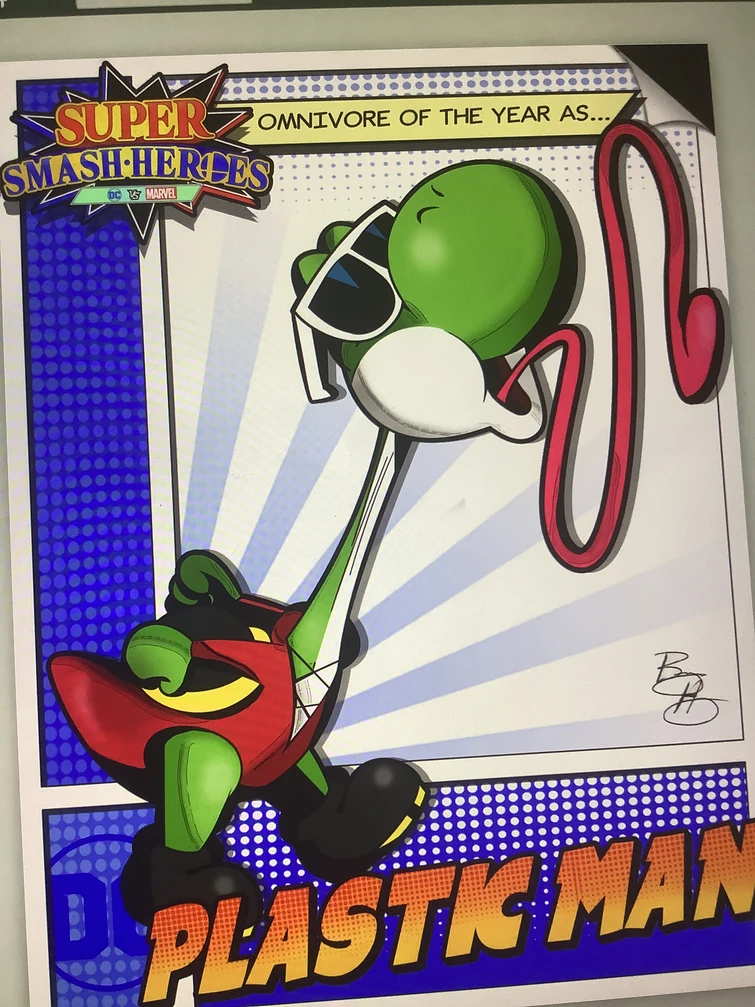 Yoshi as plastic man | Fandom