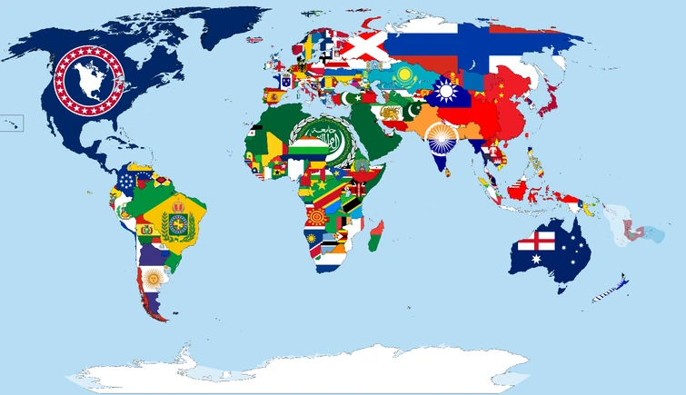Map of the World with flag (Milkdromeda: V3) | Fandom