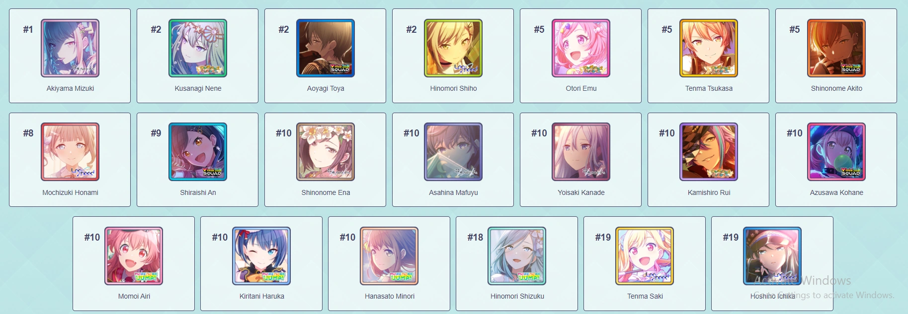 prsk characrer sorter | Fandom