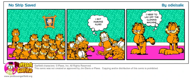Today, Garfield. We are going to eat nothing but raisins. :D | Fandom