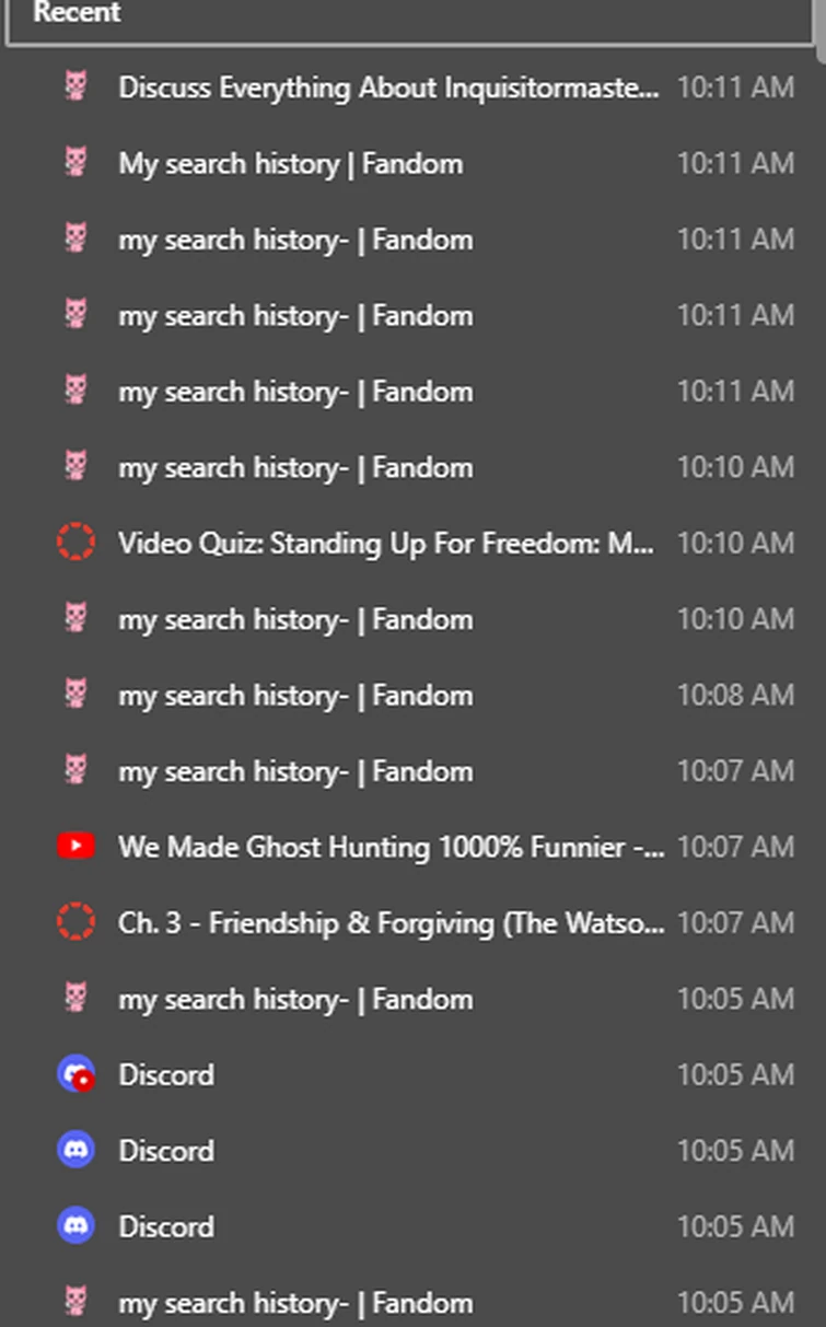 my search history ig | Fandom