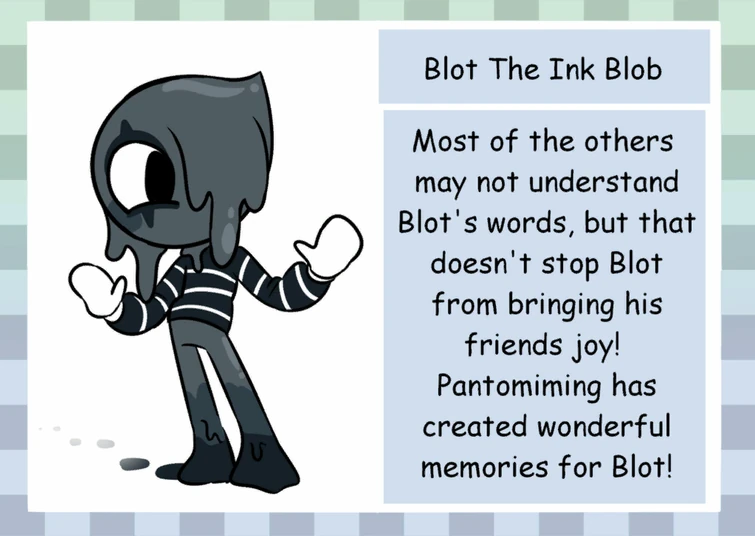 Blot's information card if anyone hasn't seen it yet. | Fandom
