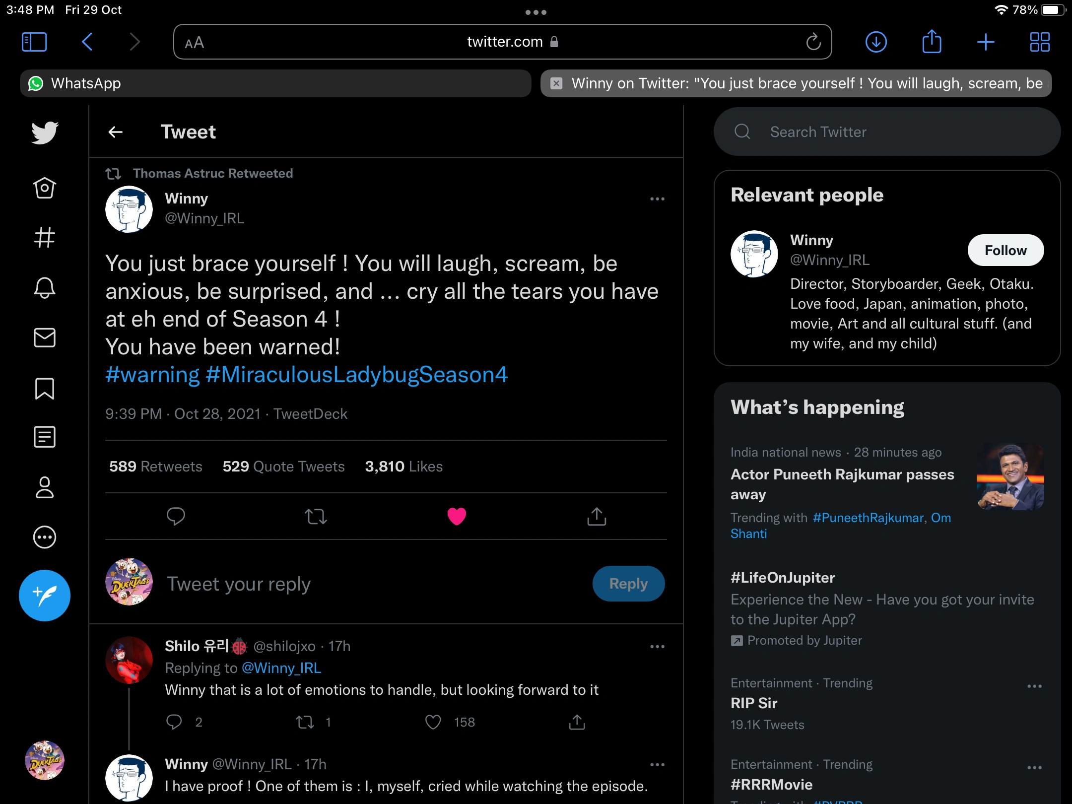 Breaking News 🚨🚨🚨🚨🚨🚨 Winny (Wilfried Pain-Director) Shares Earth ...