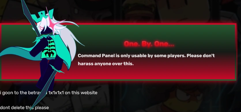 theres a little vandalization on the Command Panel page | Fandom