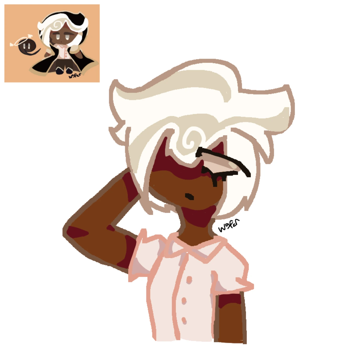 I drew my oc as a human | Fandom