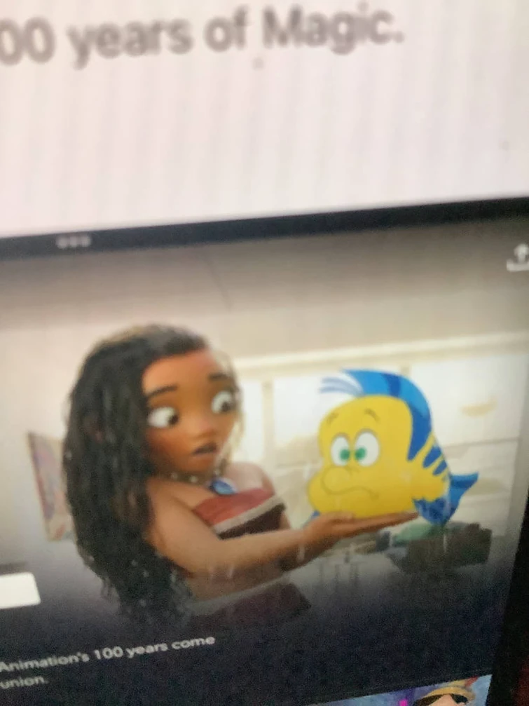 Moana and flounder | Fandom