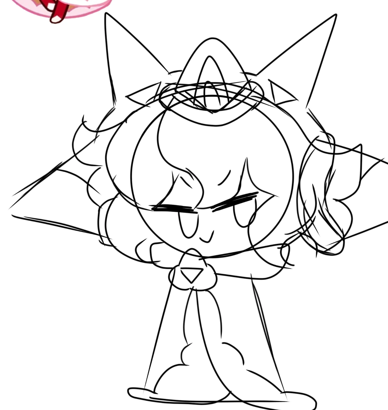 i can no longer disguise my love for pink satan so here is a sketch of ...