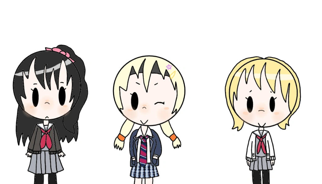 Hitomi as Mafuyu Asahina, Hiroko as An Shiraishi and Yurie as Shizuku ...