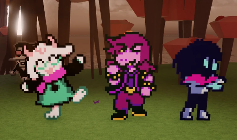 fun gang group pose (deltarune sprite recreations) | Fandom