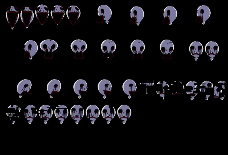 official baldis basics in funkin baldi monochrome cover spritesheet by ...