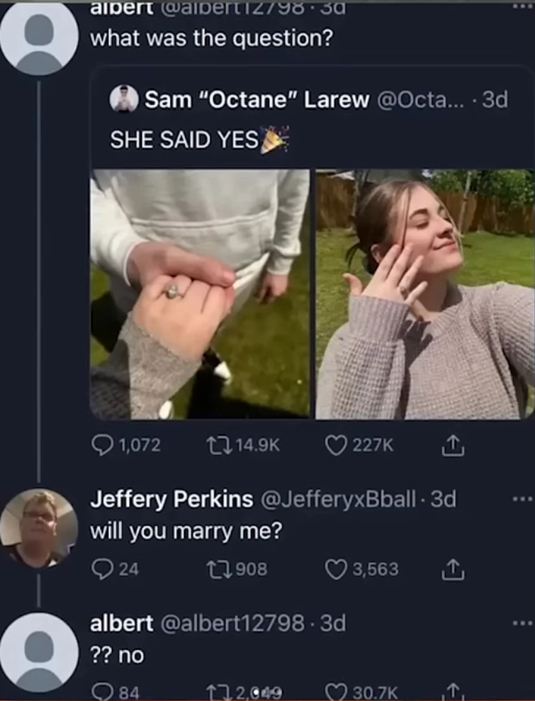 will you marry me | Fandom