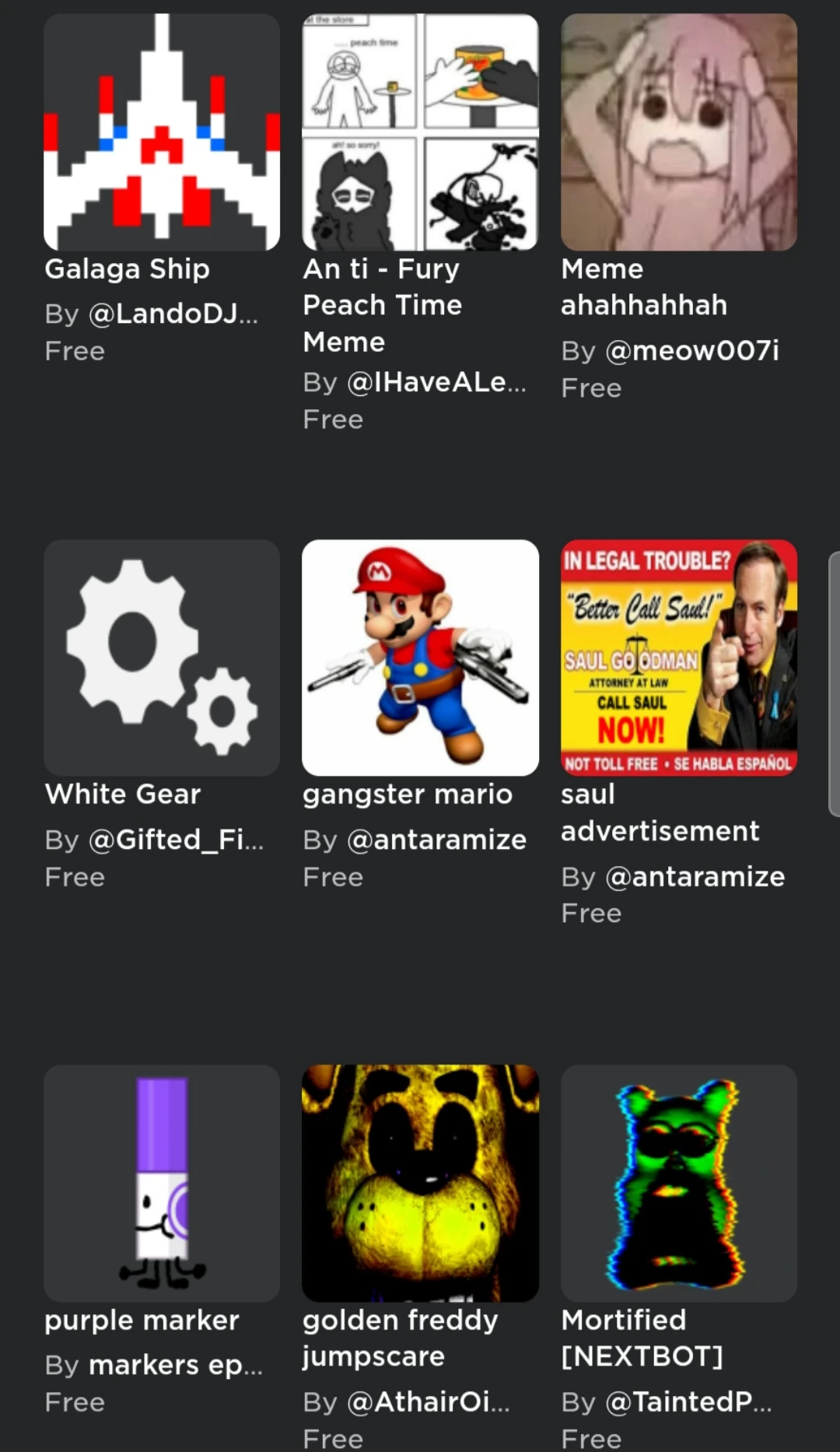 I love roblox decals | Fandom