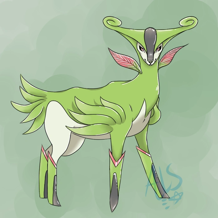 Virizion || A drawing by myself from last year. | Fandom