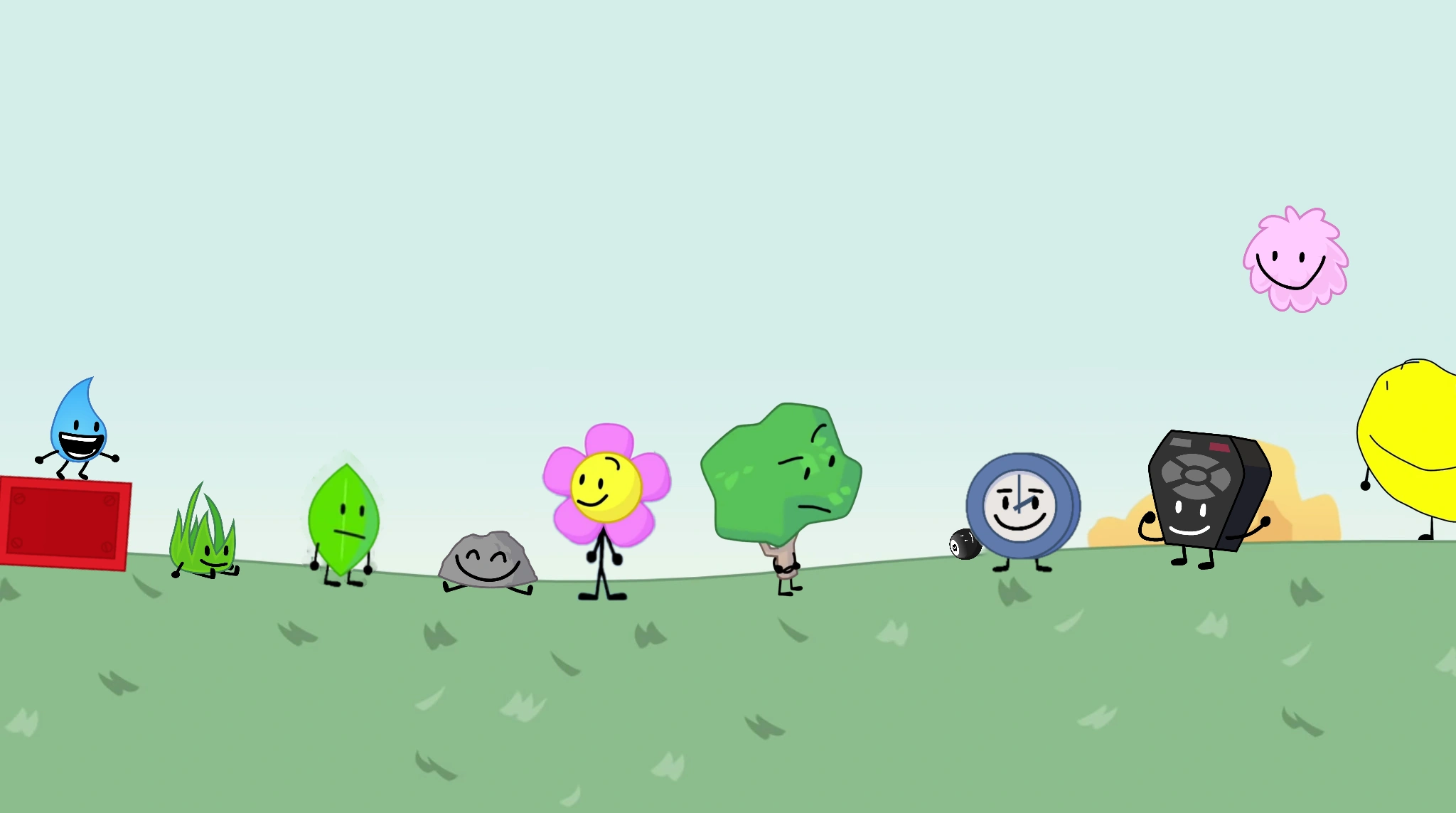 This random BFB wallpaper i made (8-ball is supposed to be a ...