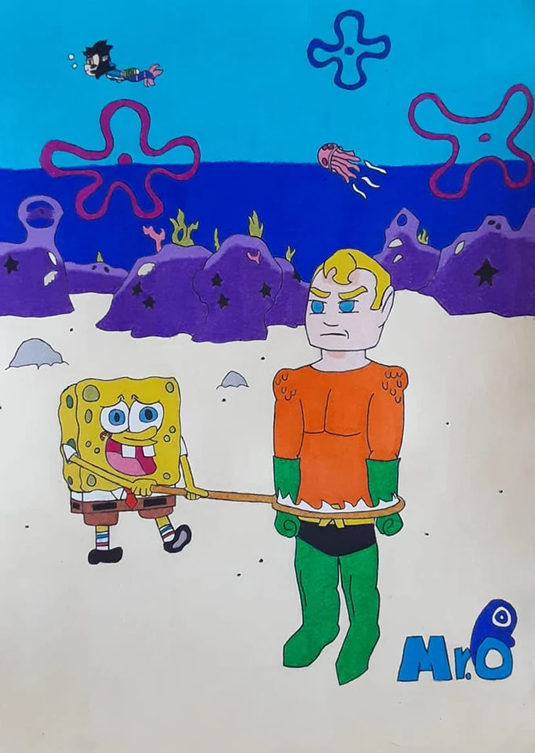 Spongebob vs Aquaman Fan Art! | Fandom
