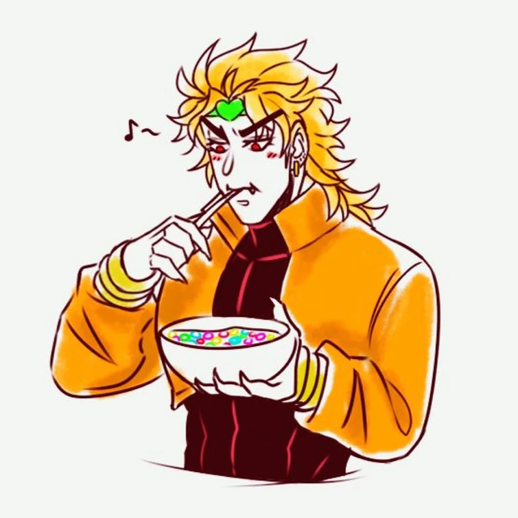 DIO eating fruit loops | Fandom