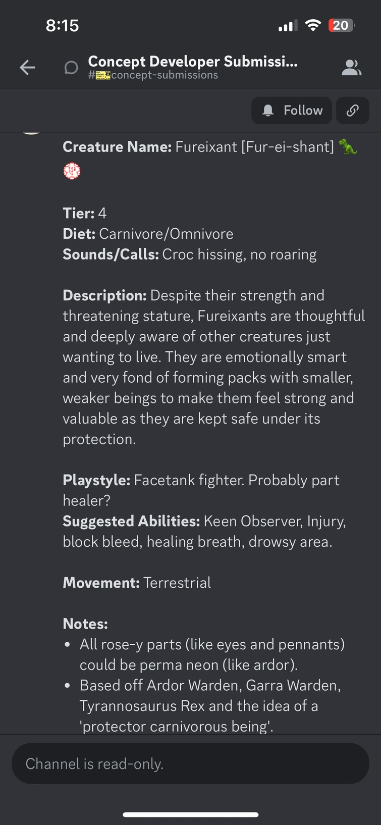 All the “t-rex prompt” Warden hybrid concepts so far | Fandom