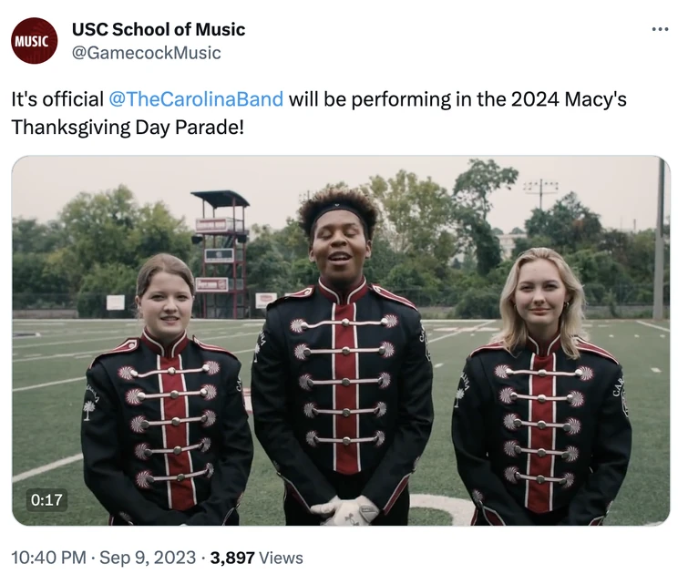 THE CAROLINA BAND JOINS THE 2024 MACY'S THANKSGIVING DAY PARADE!! | Fandom