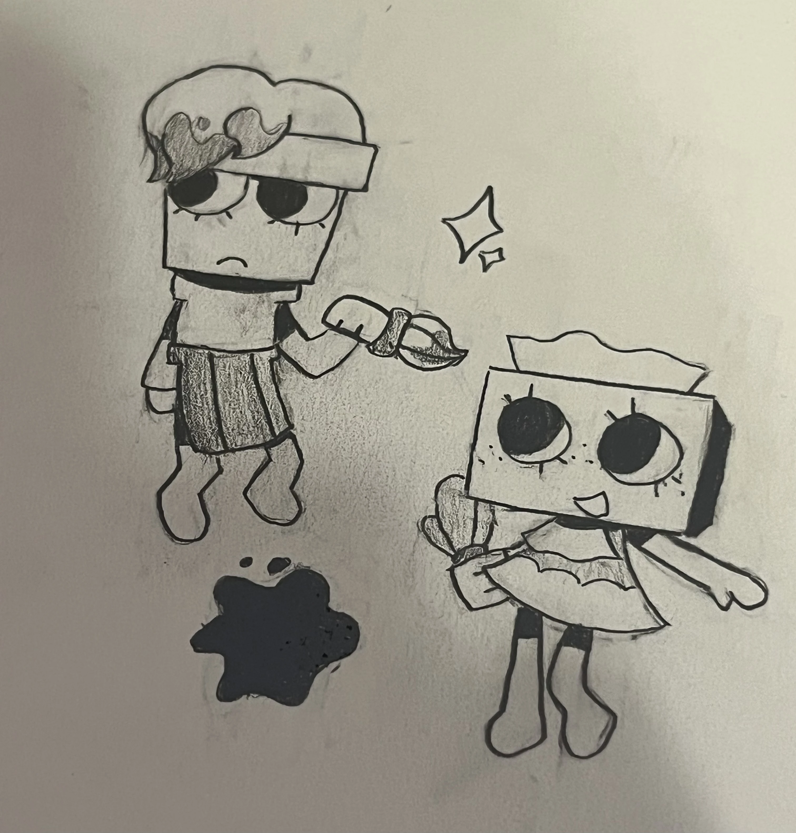 Drawing Brusha and Tisha until i buy all stickers in dandy’s world day ...
