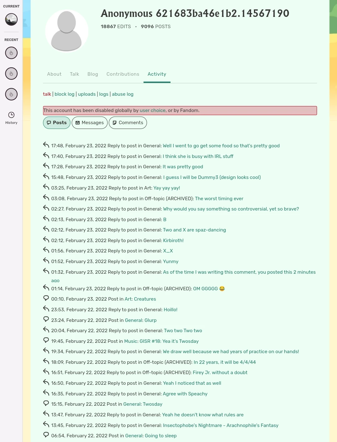 Why do users change their username to Anonymous and disappear? | Fandom