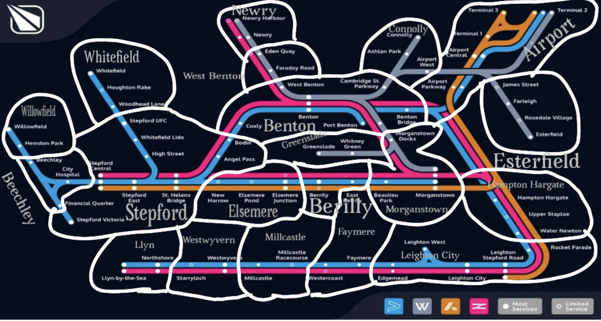 Network map with city zones | Fandom