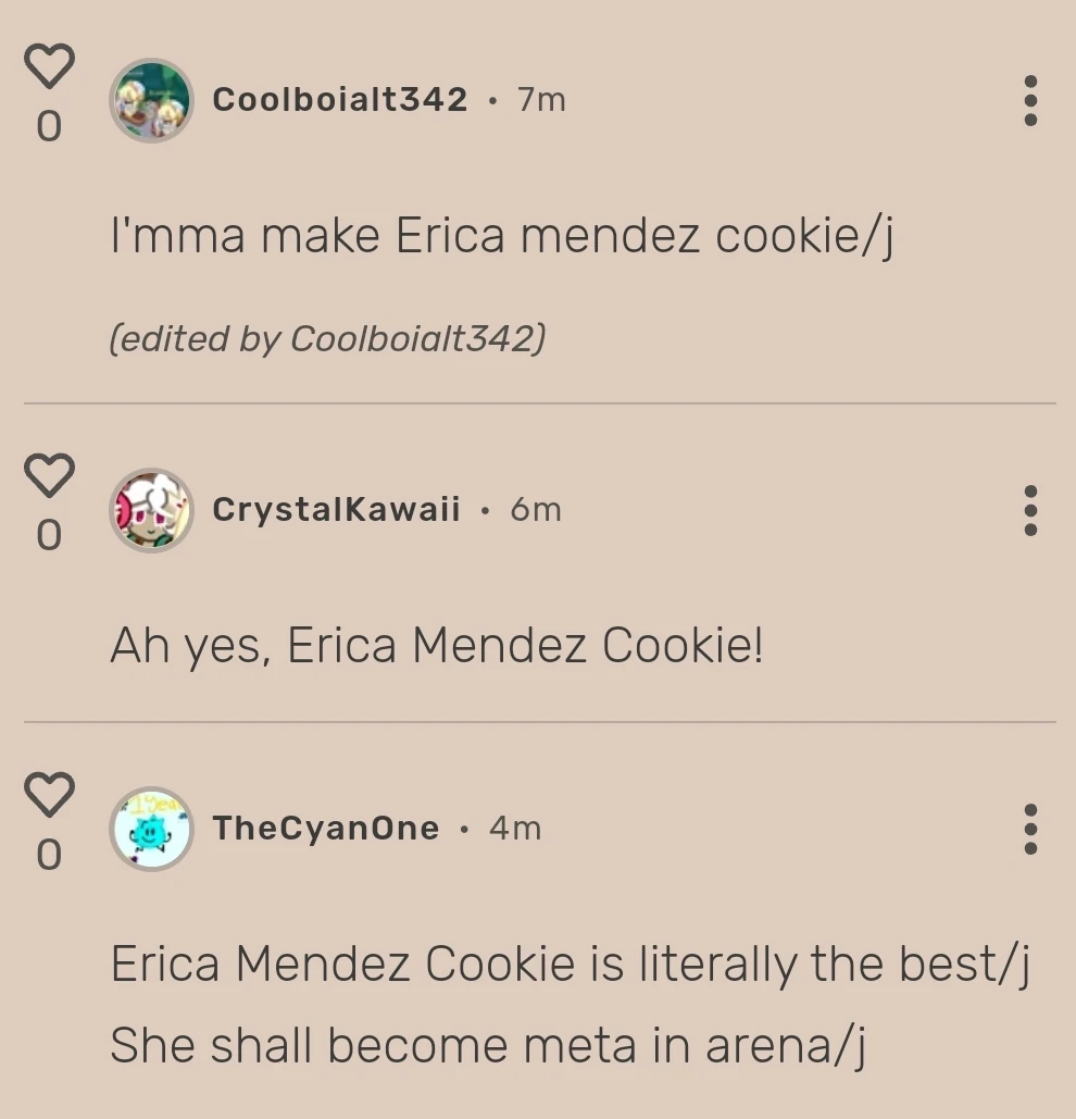 Erica mendez cookie | Fandom