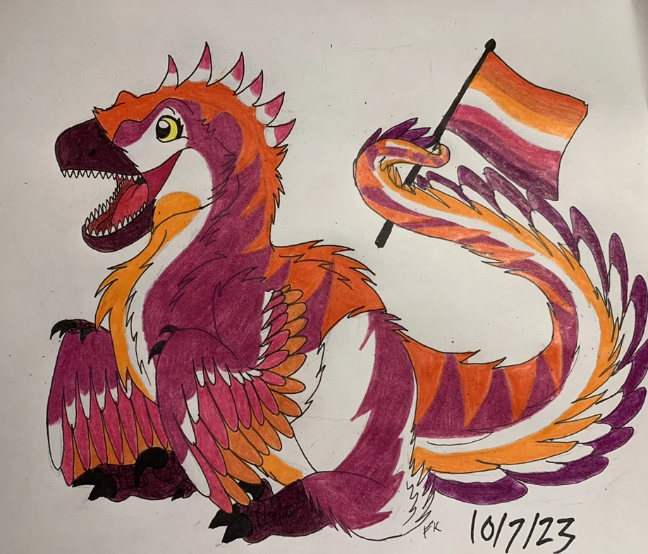 Lesbian pride Raptor thingy | Fandom